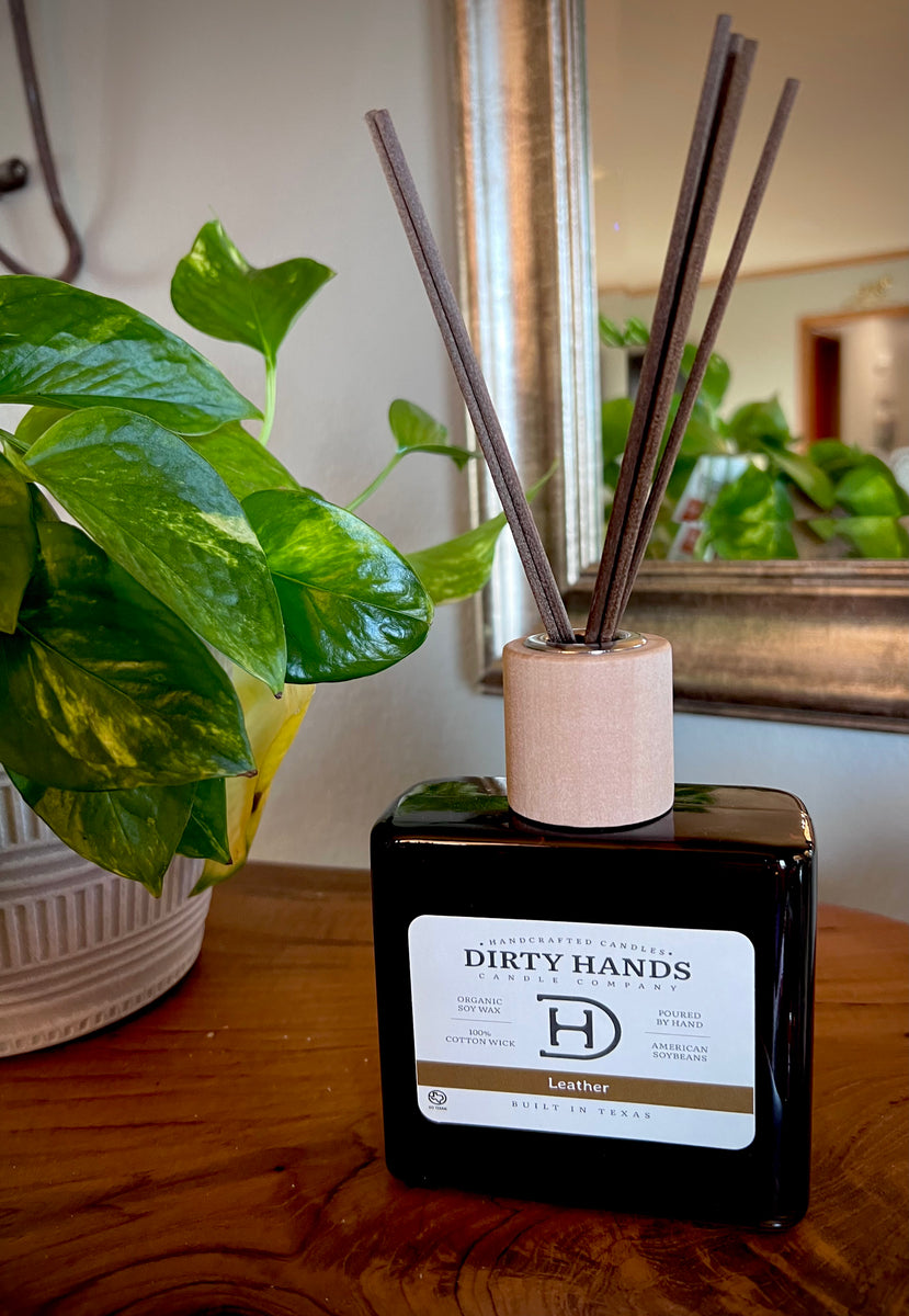 Leather Reed Diffuser – Dirty Hands Candle Company